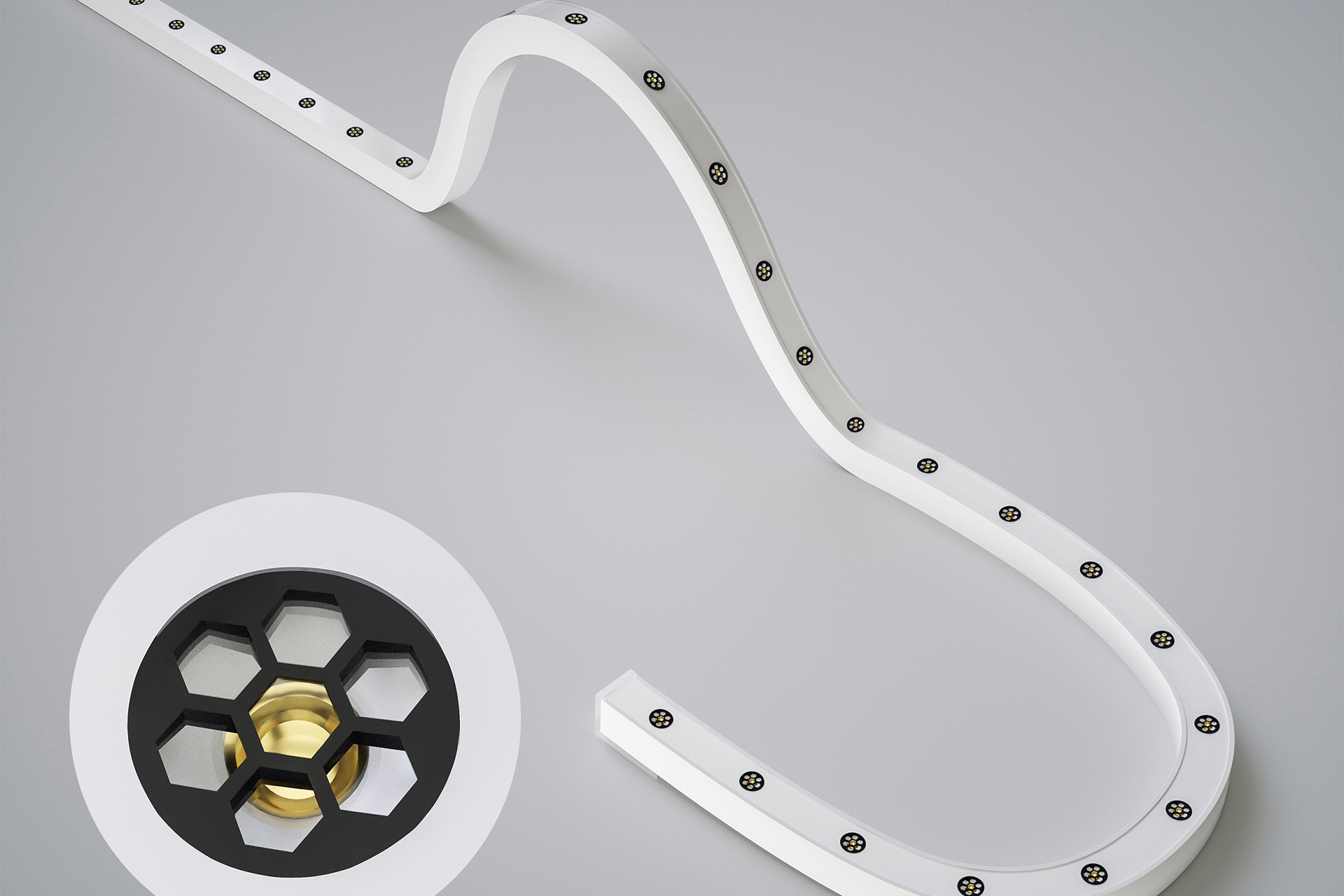 Olympia Lighting Honeycomb Silicone Flexible LED Wall Grazer – arc